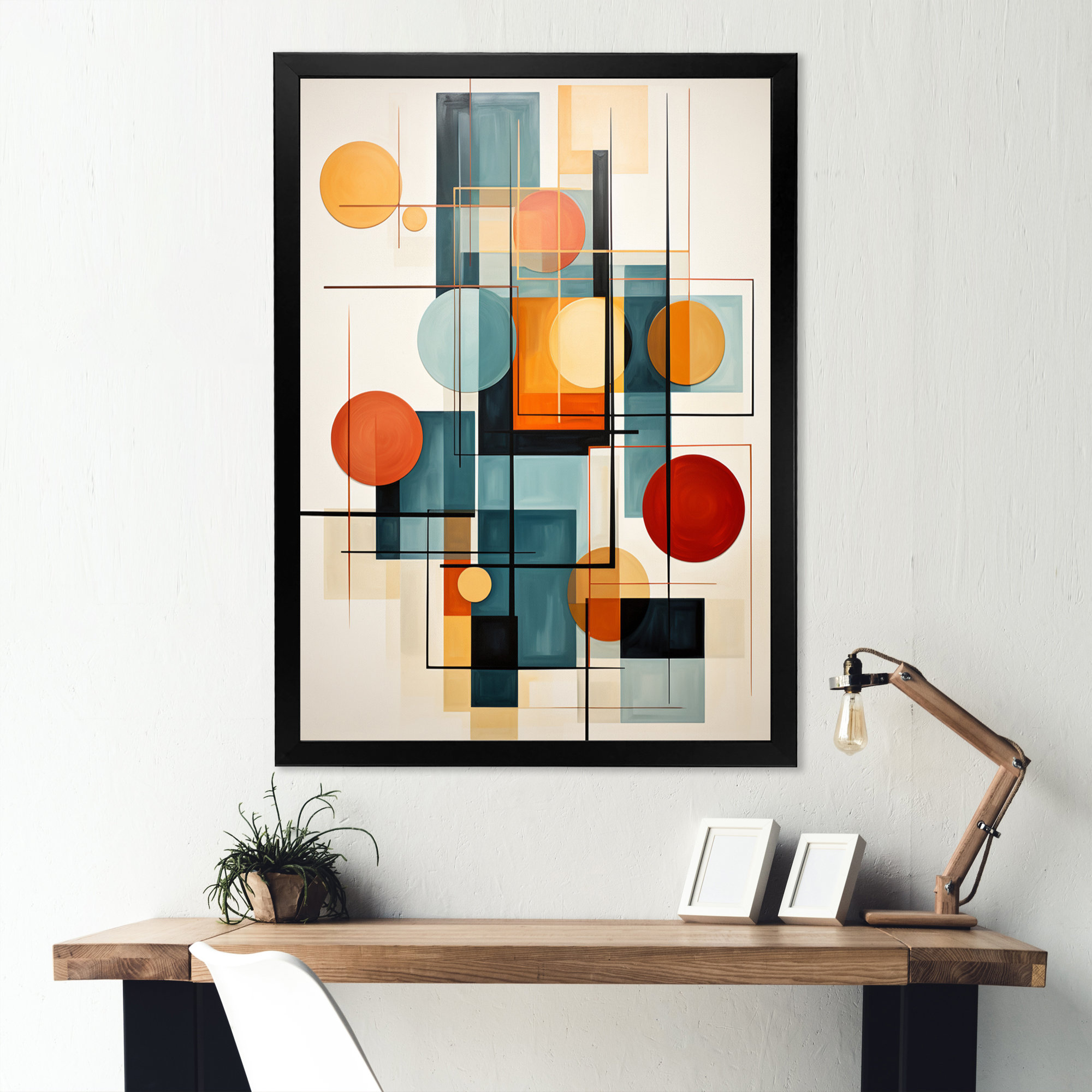 Ivy Bronx Colourful Mid Century Retro Reflections IV - Abstract Wall Decor - Wayfair Canada